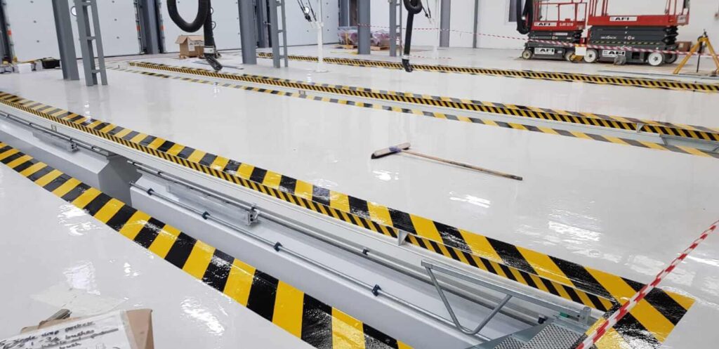 Commercial Vehicle Workshop in Nottingham - Uk Industrial Flooring